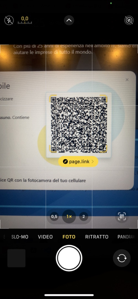 Accedere a Bitrix24 utilizzando il codice QR